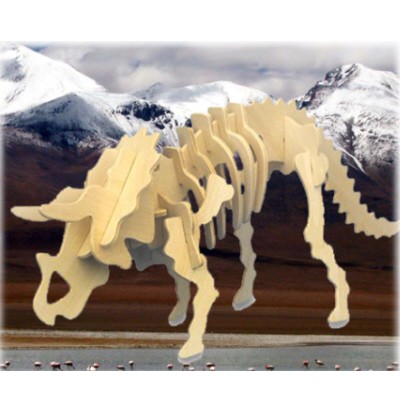 Wooden Triceratops 3D Model Kit - Fab&Fair online shop